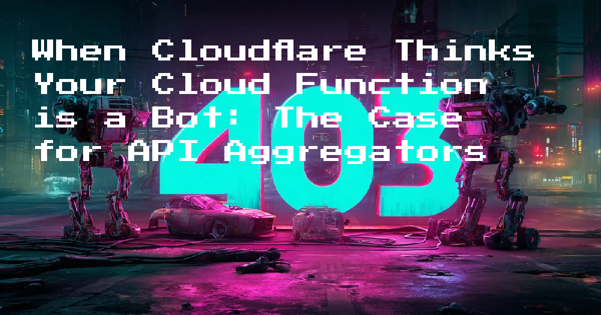 When Cloudflare Thinks Your Cloud Function is a Bot: The Case for API ...