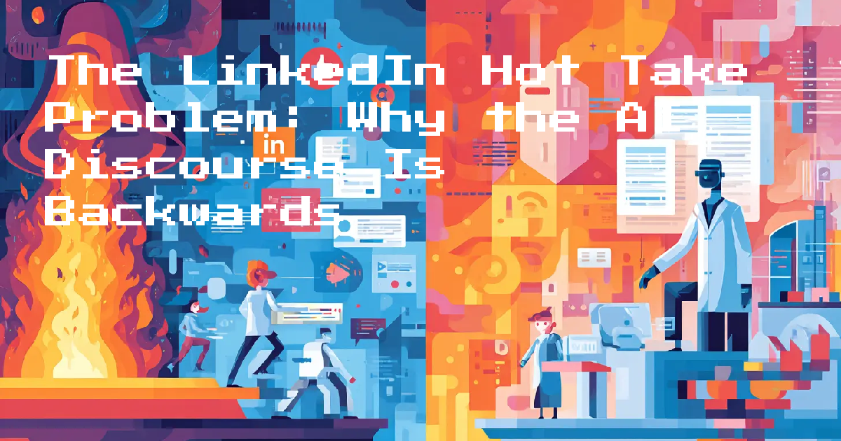 The LinkedIn Hot Take Problem: Why the AI Discourse Is Backwards