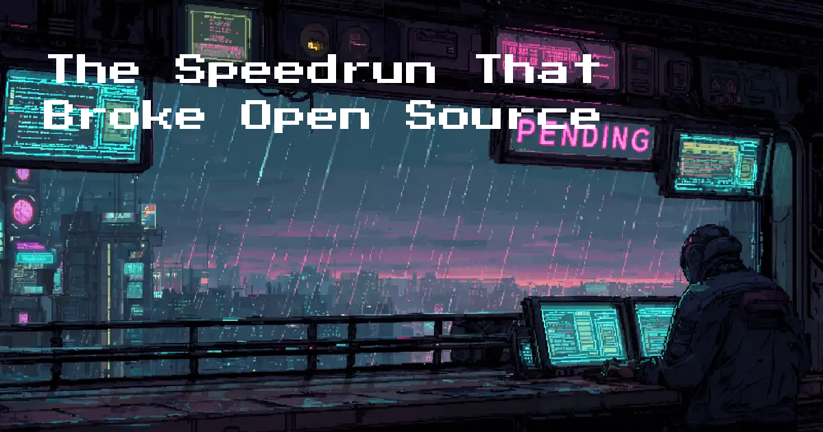The Speedrun That Broke Open Source